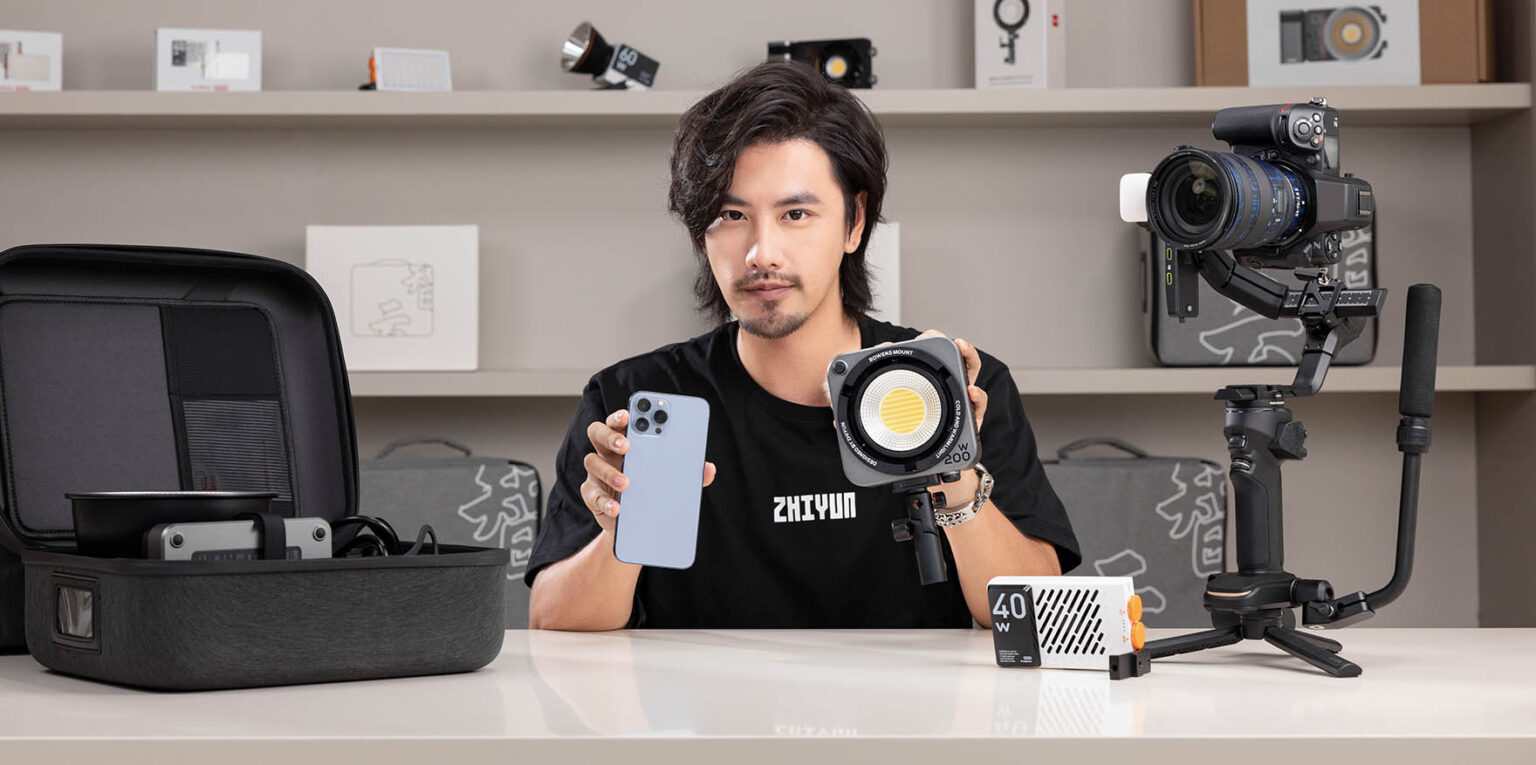 Zhiyun Molus G200 handflächengrosse 200W LED-Leuchte - fotointern.ch – Tagesaktuelle Fotonews